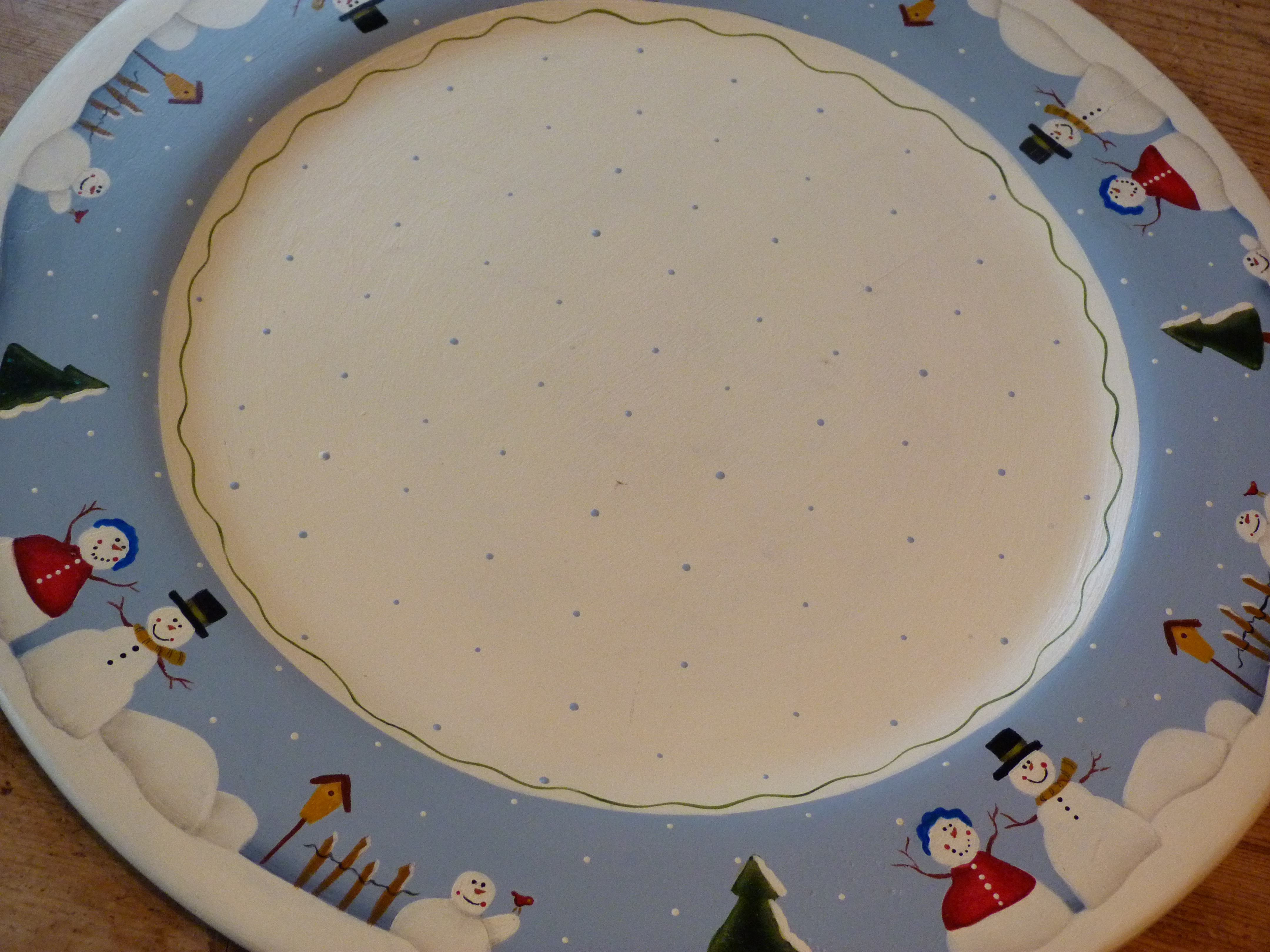 Snowmen Plate Workshop – The Paint Palette